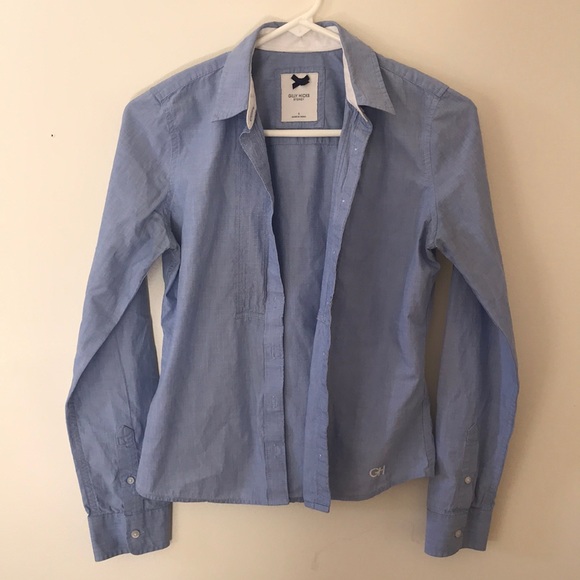 Gilly Hicks | Tops | Gilly Hicks Blue Button Down Shirt S | Poshmark